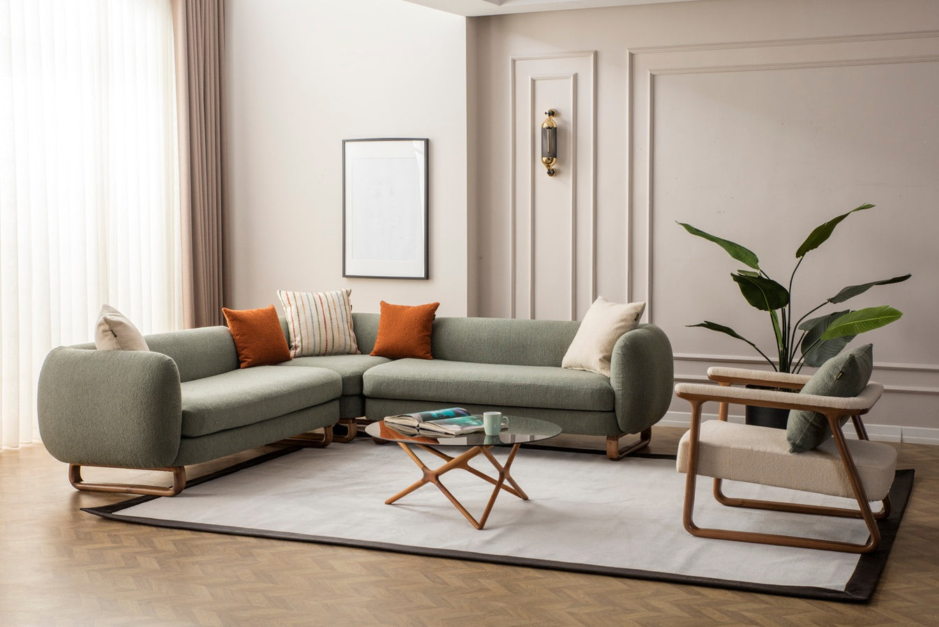 Liz Köşe Koltuk – Valnott