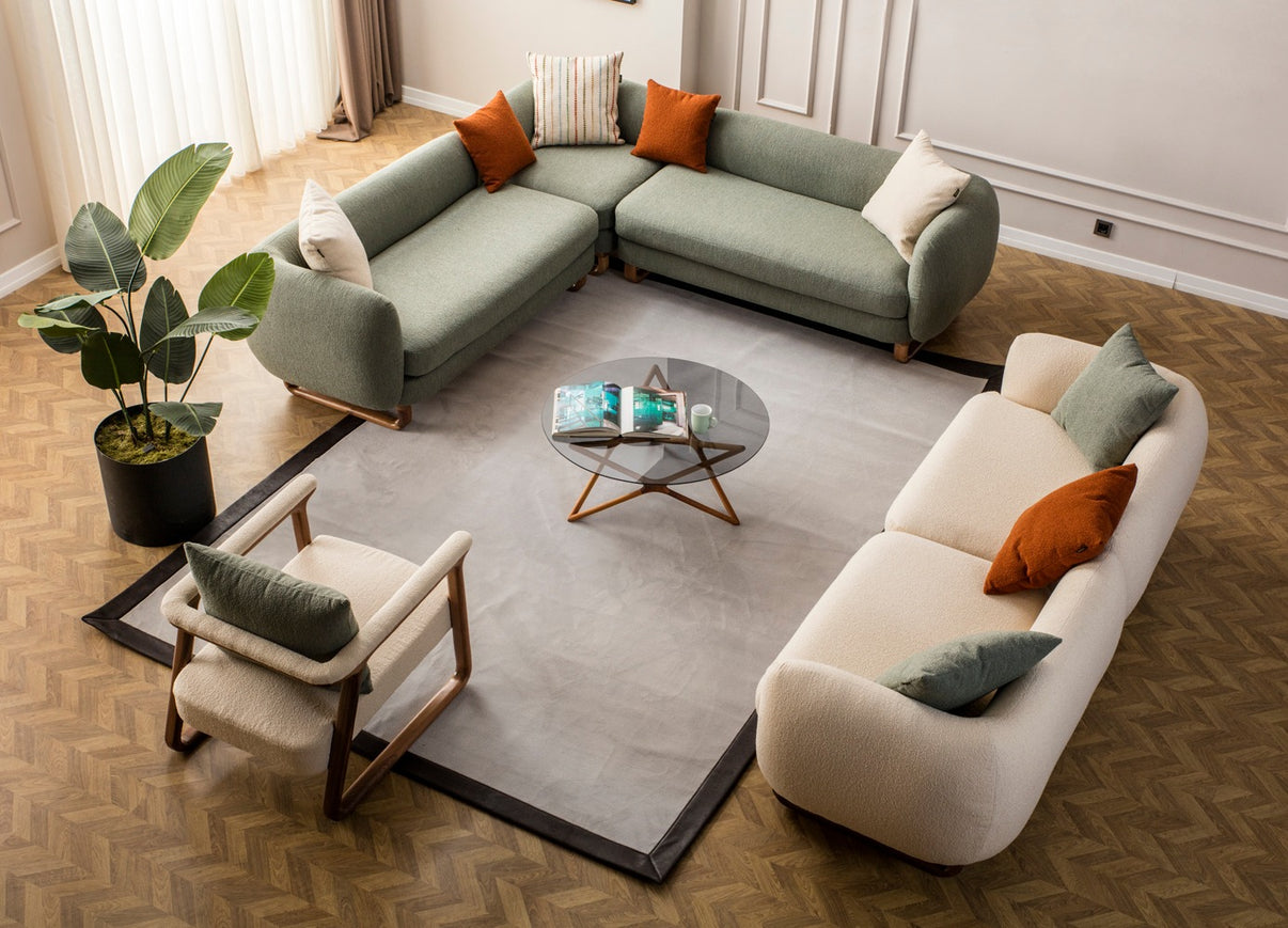 Liz Köşe Koltuk – Valnott